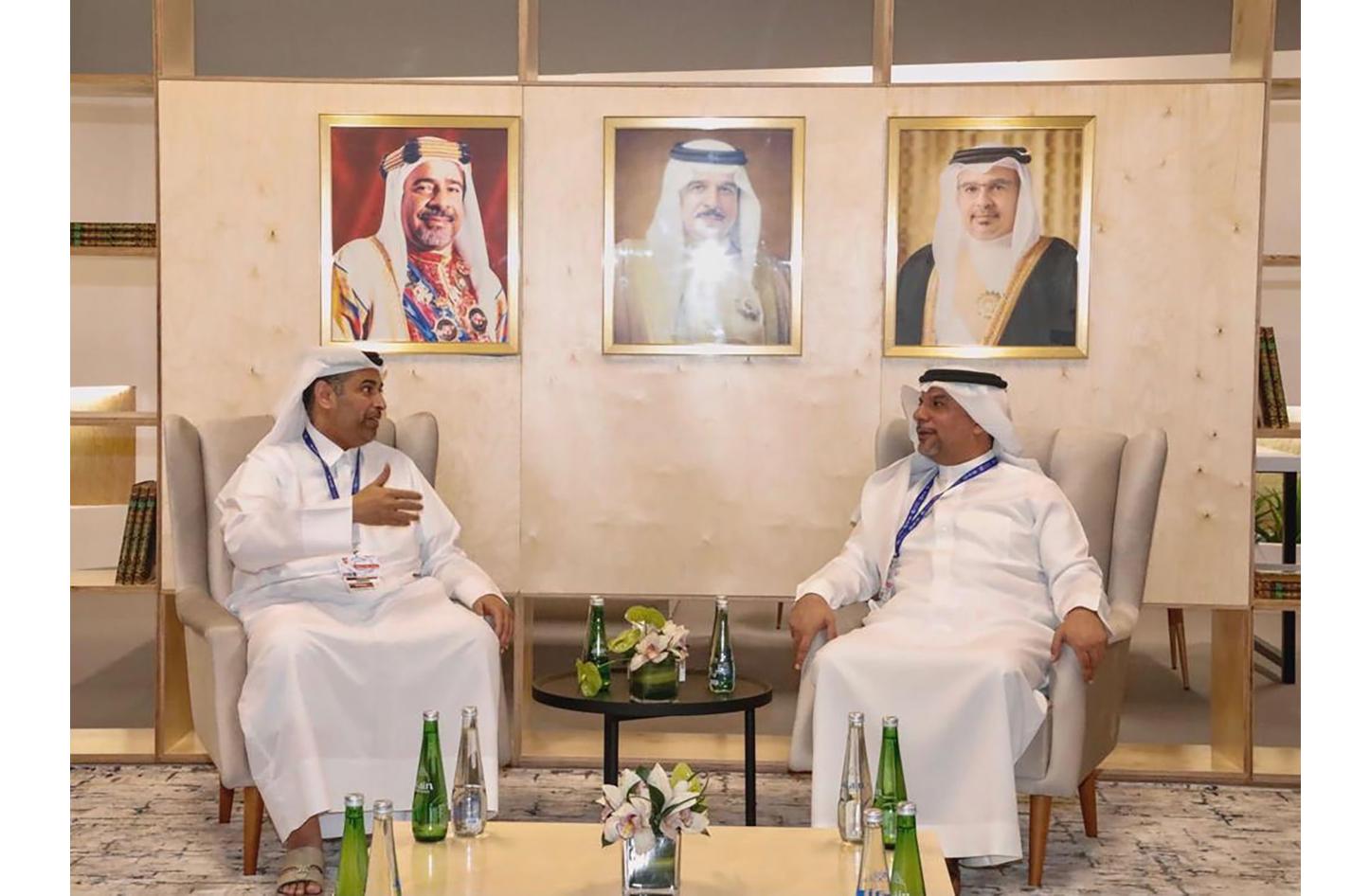 على هامش مؤتمر «cop28 وزير النفط والبيئة يستقبل وزير البيئة والتغير